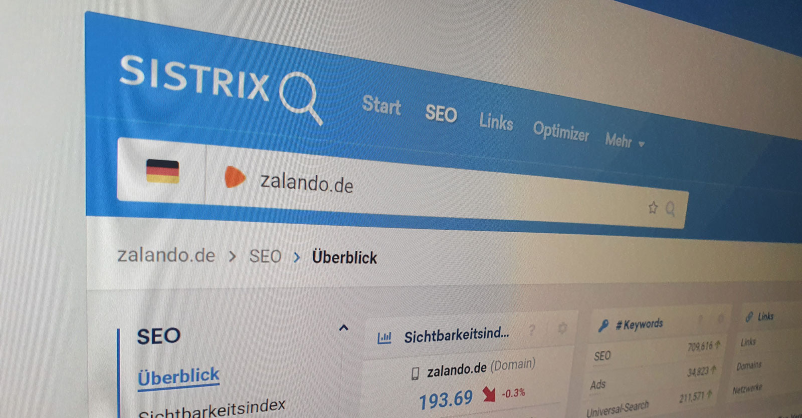 Das Suchmaschinen-Tool Sistrix - Harald Gregoreck meine Portale für ...